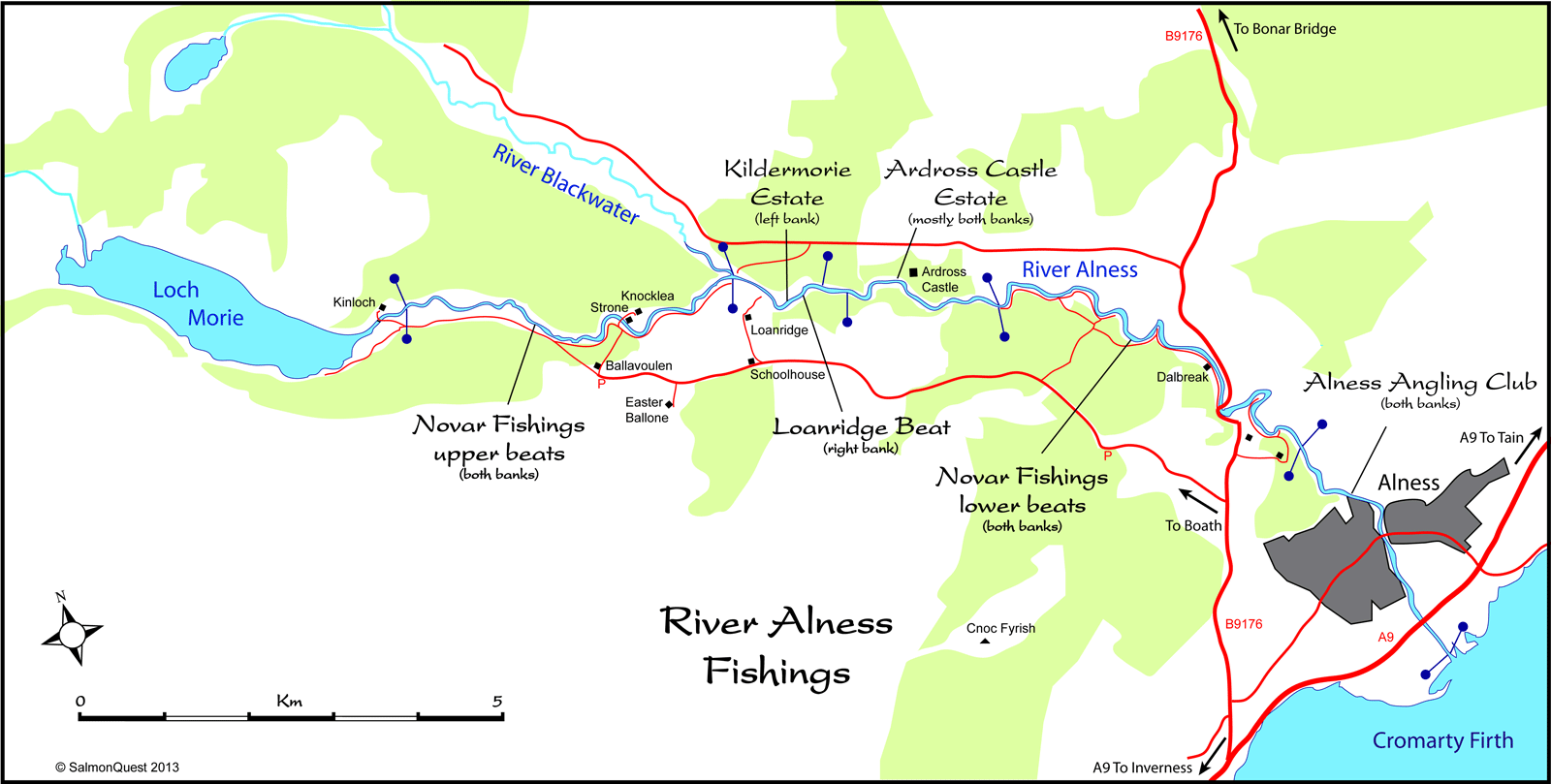 River Alness Salmon Fishings
